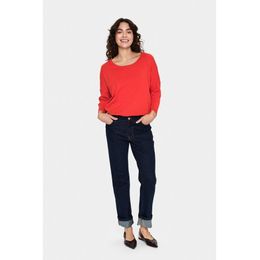 Saint Tropez Strickpullover A2561, Casual fit in Flame Scarlet | Gr.: XL