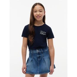 Tommy Hilfiger M&auml;dchen T-Shirt Kinder bis 16 Jahre blau 14 (164)