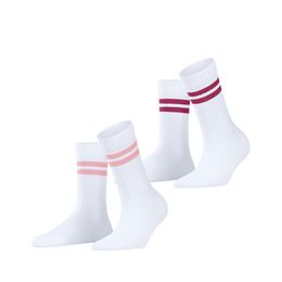 Esprit Herren Tennissocken &raquo;Tennis Stripe&laquo; 2 Paar, mit Kontraststreifen, sportliches Design, perfekte Passform wei&szlig; 39-42