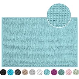 Badematte OTTO HOME, H:20mm, blau, Polyester, Badematten, "Vanessa Chenille Premium, Badvorleger, Badezimmer, Duschvorleger", Uni Farben, besonders