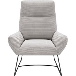 Sessel Home Affaire, B:82cm H:102cm T:81cm, grau, 88% Polyester, 12% Polyacryl, Wohnzimmer, Sessel, "Basic Relaxsessel, Design und Komfort, bequem,