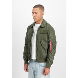 Herren Bomberjacke "CWU-36/P TT Light"schwarz olive, Gr. S, Alpha Industries, Shell: 100% Nylon. Lining: 100% Nylon, Jacken