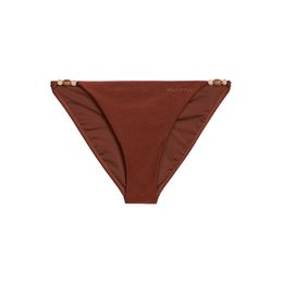 Marc O'polo Bikini-Hose ' Breezy Leaf ' Damen Gr&ouml;&szlig;e M braun / cappuccino