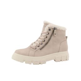 Tom Tailor Schn&uuml;rstiefel in Beige | Gr.: 42