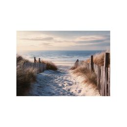 WALLARENA Fototapete Strand in Beige | Gr.: 150 x 105 cm