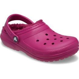 Crocs Kinder Clog &raquo;Kids Classic Lined Clog&laquo; Hausschuh, Pantoffel, Schlappen mit Warmfutter pink 34