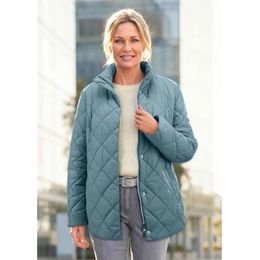 GOLDNER Moderne Winterjacke mit Stehkragen in graugr&uuml;n | Gr.: 46