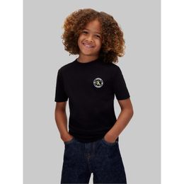 Calvin Klein Jeans Jungen T-Shirt &raquo;CK SMALL CHEST CIRCLE SS T-SHIRT&laquo; Regular fit mit Rundhalsausschnitt schwarz 14 (164)