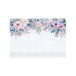 WALLARENA Fototapete Blumen in Blau | Gr.: 150 x 105 cm