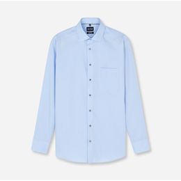 OLYMP Herren OLYMP Langarmhemd &raquo;Luxor&laquo; Businesshemd, New-Kentkragen, Comfort Fit blau 41, N-Gr
