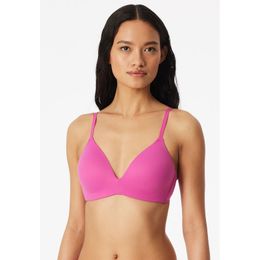 Schiesser Damen Soft-BH &raquo;Invisible Soft&laquo; mit seitlichen St&auml;bchen f&uuml;r guten Halt pink 80, Cup A