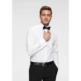 OLYMP Herren OLYMP Smokinghemd &raquo;Luxor modern fit&laquo; Umschlagmanschetten, verdeckte Knopfleiste, b&uuml;gelfrei wei&szlig; 41, N-Gr