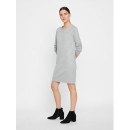 V&eacute;ro Moda Vero Moda Kleid "Doffy" in Grau - 52% | Gr&ouml;&szlig;e L | Damen-kleider