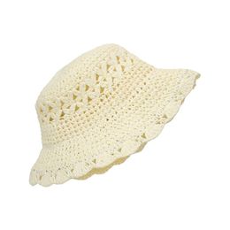 EN FANT Kinder Hut "Straw Hat w. Crochet Edge" in Beige | Gr.: 6-8 Jahre