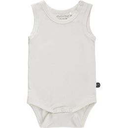 Minymo Kinder Kurzarmbody "Body w/o sleeves" in Wei&szlig; | Gr.: 74