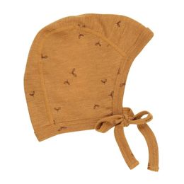 FIXONI Kinder M&uuml;tze "Helmet-single layer" in Braun | Gr.: 62