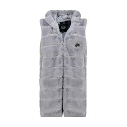 Geographical Norway Fleeceweste "Uphemere" in Grau - 67% | Gr&ouml;&szlig;e S | Damenjacken