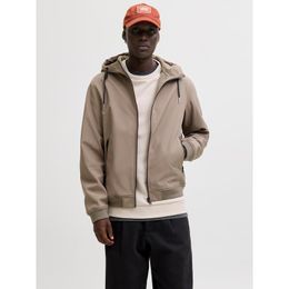Jack & Jones Jack & Jones Herren Softshelljacke &raquo;JJEBASIC mit wasserabweisender Funktion&laquo; mit Kapuze Kunstfaser, regular fit beige L