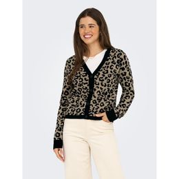 Only Damen Only Strickjacke &raquo;ONLLEO LS V-NECK CARDIGAN KNT NOOS&laquo; schwarz XL