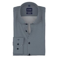 OLYMP Herren OLYMP Langarmhemd &raquo;No. Six&laquo; Businesshemd, Kentkragen, Super Slim blau 40, N-Gr