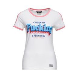 Queen Kerosin T-Shirt Queen Of Fucking Everything in offwhite | Gr.: XS