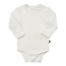 Minymo Kinder Langarmbody "Body LS" in Wei&szlig; | Gr.: 68
