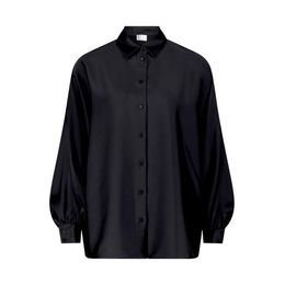 Vera Mont Satin-Bluse mit Kragen in Schwarz | Gr.: 38
