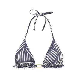 Lascana Bikini Top female size 80 marine blue / White