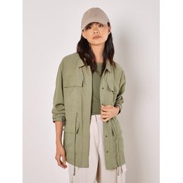 Apricot Damen Sommerjacke "Jacke", gr&uuml;n, Gr. 10, unifarben, Obermaterial: 92% Viskose CV. 8% Polyester PES., Jacken, mit Cargo-Taschen