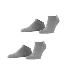 Esprit Herren Sneakersocken &raquo;Basic Uni&laquo; 2 Paar, weich, uni Socken, schmales B&uuml;ndchen grau 43-46