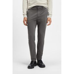 BOSS Orange Herren BOSS Orange Chinohose &raquo;Tapered-fit&laquo; Aus komfortabler Stretch-Baumwolle und mit BOSS Logo hinten grau 34, L&auml;nge 32