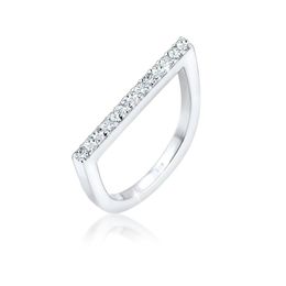 Elli Ring 925 Sterling Silber in Wei&szlig; | Gr.: 56
