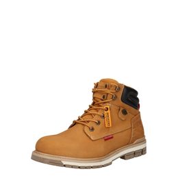Dockers by Gerli Schn&uuml;rboots Herren Gr&ouml;&szlig;e 42 karamell / kastanienbraun / blutrot / wei&szlig;