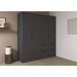 Kleiderschrank OTTO HOME, B:181cm H:203cm T:56cm, grau, Holzwerkstoff, Kinderzimmer, Schr&auml;nke, "Mehrzweckschrank Aktenschrank M&ouml;bel Mietswohnung