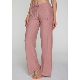 Vivance Active By Lascana Damen Vivance Active by Lascana Loungehose im l&auml;ssigem Look mit weitem Bein. Loungwear - Serie rosa S (36/38), N-Gr