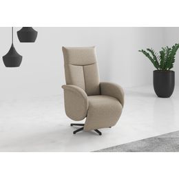 Sit & More TV-Sessel SIT & MORE, B:75cm H:112cm T:82cm, beige, 95% Polyester, 5% Polyamid, Sessel, "Glendale", wahlweise mit Aufstehhilfe, 2 Motoren und Akku
