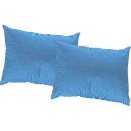 WIRTH Dekokissen &raquo;Umea&laquo; blau Obermaterial: 100% Polyester B/L: 50cm x 50cm, 2 Stk.