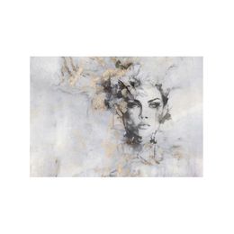 WALLARENA Fototapete Frau in Grau Vlies Tapete | Gr.: 150 x 105 cm