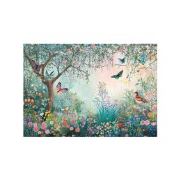 WALLARENA Fototapete Kinderzimmer Verzaubert in Blau | Gr.: 150 x 105 cm