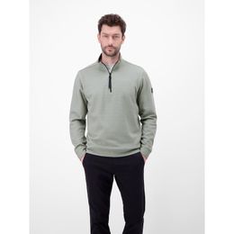 Lerros Herren Lerros Sweatshirt &raquo;SELA&laquo;, mit Troyer-Rei&szlig;verschluss gr&uuml;n 3XL
