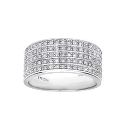 Diamant Leternel Ring Damen Gr&ouml;&szlig;e 50 silber