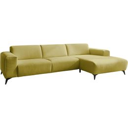 Ecksofa DIE PLANBAR, B:298cm H:75cm T:174cm, gr&uuml;n, 100% Polyester, Wohnzimmer, Sofas, "MP-IN24031", SoftSitz-Kaltschaumpolsterung, wahlweise mit