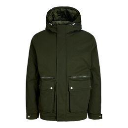 Jack & Jones Jack & Jones Herren Parka &raquo;JJEWOLF PARKA JACKET NOOS&laquo; mit Kapuze Kunstfaser, regular fit gr&uuml;n L