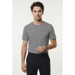 Tommy Hilfiger Herren T-Shirt &raquo;Premium Line Mercerized T-Shirt&laquo; softe Premium Baumwolle Merzerisiert schwarz-wei&szlig; XXL