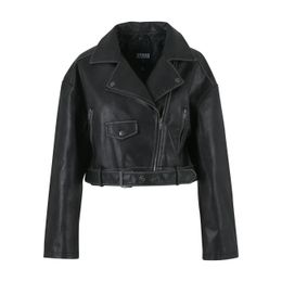 Urban Classics Damen Allwetterjacke "Urban Classics Ladies Vintage Jacket", schwarz, Gr. M, unifarben, 100% Polyester, Jacken