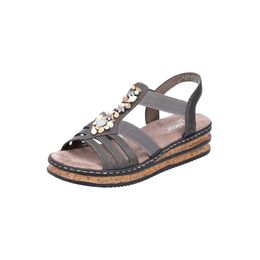 Rieker Komfort Sandalen in Grau | Gr.: 37