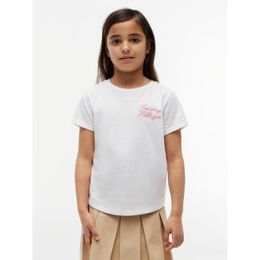 Tommy Hilfiger M&auml;dchen T-Shirt Kinder bis 16 Jahre wei&szlig; 4 (104)