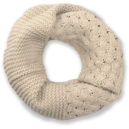 styleBREAKER Damen Strickschal "Strick Loop mit Mustermix", beige, Modisch, Obermaterial: 100% Viskose CV., Modet&uuml;cher