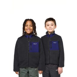 Jack Wolfskin Jungen Fleecejacke "ICE CURL JACKET K"phantom, gl, Gr. 140, Fleece, Obermaterial: 100% Polyester. Futter: 100% Polyester, Jacken, mit