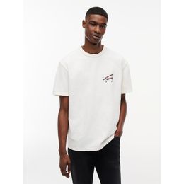 Tommy Jeans Herren T-Shirt &raquo;TJM RELAXED NOVELTY&laquo; relaxed Fit mit strukturierter R&uuml;ckengrafik S